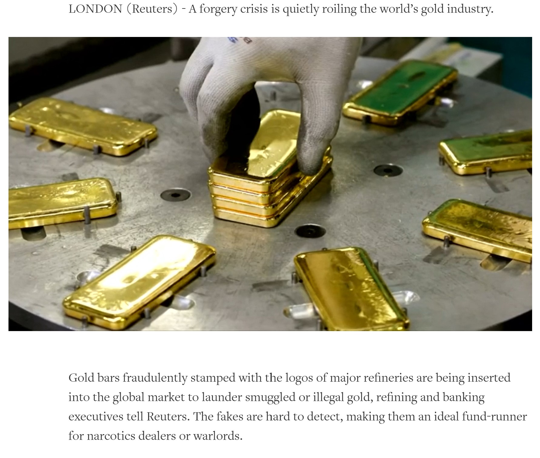 $50 million worth of fake Gold is being sold on the market… Zero fake ...